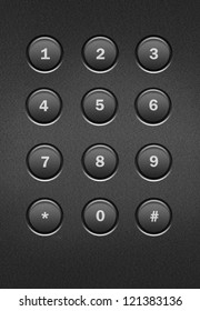 Phone Keypad Background Stock Illustration 121383130