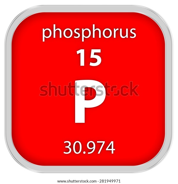 Phosphorus Material On Periodic Table Part Stock Illustration 281949971 ...