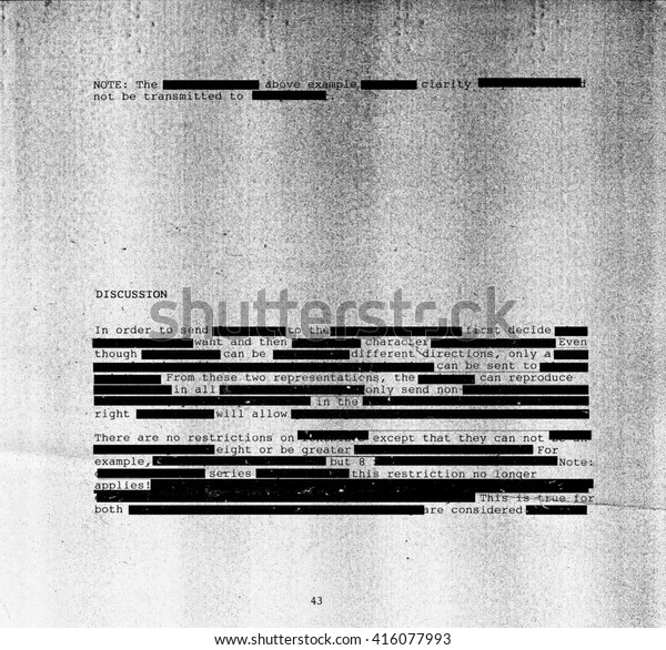 Photocopy Texture Redacted Text Stock Illustration 416077993