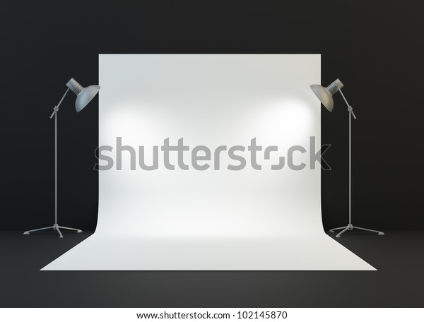 Photography Studio Light Setup Backdrop Stock Illustration 102145870