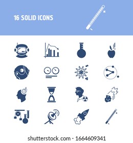 Physical Icon Set Technical Mind Elementary Stock Illustration ...