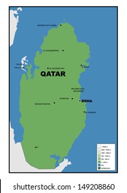 Physical Map Qatar 스톡 일러스트 149208860 | Shutterstock