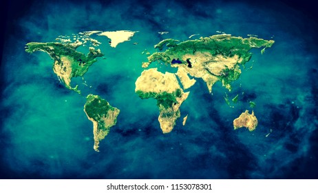 Sea Level Rise World Map Completely 스톡 일러스트 1623596080 | Shutterstock