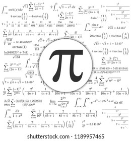 Pi Symbol Mathematical Constant Irrational Number Stock Illustration