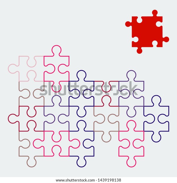 Pieces Puzzles Illustration Section Compared Banner Stock Illustration ...