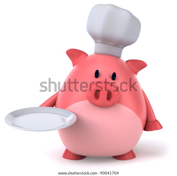 Pig Chef Stock Illustration 90041704
