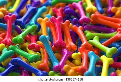 Pile Colorful Objectsrainbow Color3d Renderingconceptual Image Stock ...