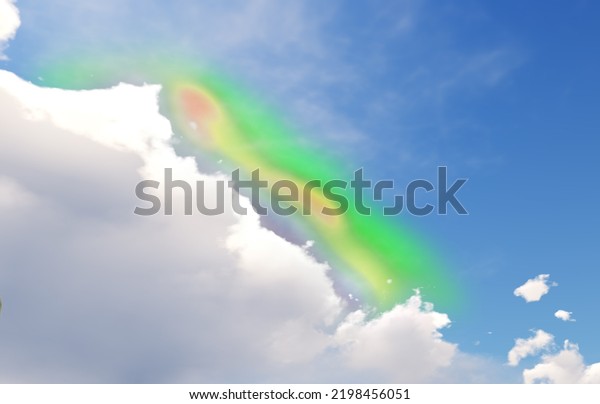 Pileus Cloud Phenomenon Rainbow Effect Sky Stock Illustration ...