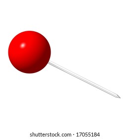 Red Pin Vector Stock Vector (Royalty Free) 770350294