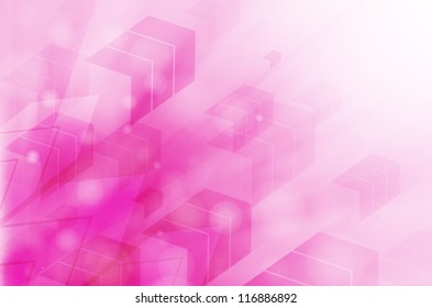 Pink Abstract Technology Background Stock Illustration 116886892 ...