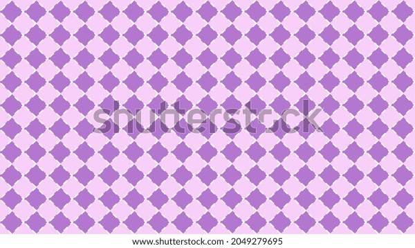 Pink Checkered Pattern White Dotted Border Stock Illustration ...