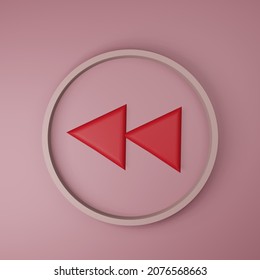 Pink Colored Round Play Button Isolated Stock Illustration 2076568663 ...