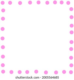 Pink Dot Frame Text Stock Illustration 2005564685 | Shutterstock