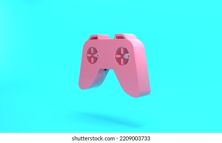 Pink Game Controller Joystick Game Console Stock Illustration ...