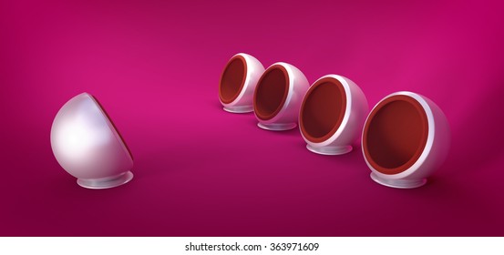 Pink Interior Office Interview Stock Illustration 363971609 | Shutterstock