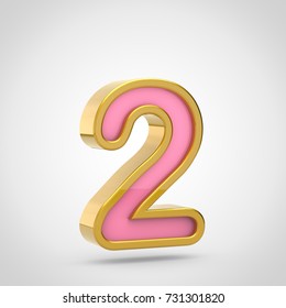 Pink Number 2 3d Render Pink Stock Illustration 731301820 | Shutterstock