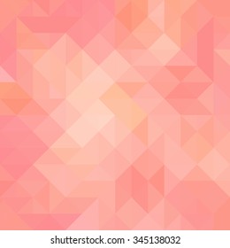 Pink Peach Triangle Pattern Background Random Stock Illustration ...