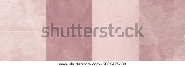 Pink Poster Layout Set Old Paper Stock Illustration 2026476680 ...
