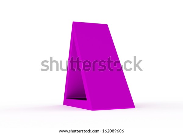 Pink Purple Triangle 3d Model Isolated Stock Illustration 162089606 ...