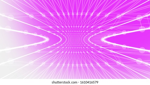Pink Round Plexus Abstract Background Stock Illustration 1610416579 ...
