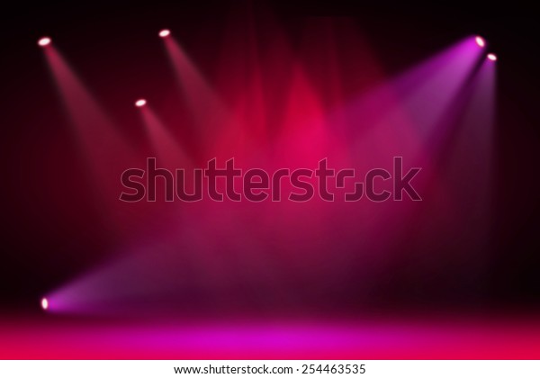Pink Stage Light Background Stock Illustration 254463535 | Shutterstock