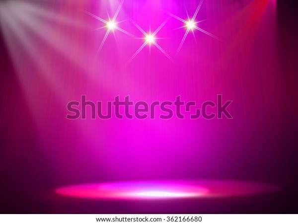 Pink Stage Light Background Stock Illustration 362166680