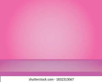 Pink Table Pink Wall Stock Illustration 1832313067 | Shutterstock