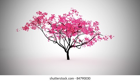 Pink Tree Stock Illustration 84790030