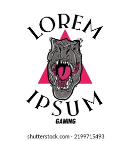 Pink Triangle Unique Background Logo Trex Stock Illustration 2199715493 ...