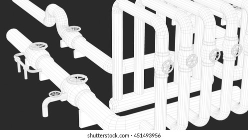 4,611 Pipe Wireframe Images, Stock Photos & Vectors | Shutterstock
