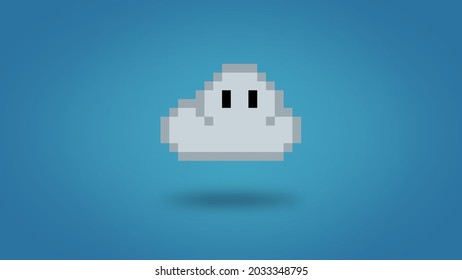 Pixel 8 Bit Cloud High Res Stock Illustration 2033348795 | Shutterstock