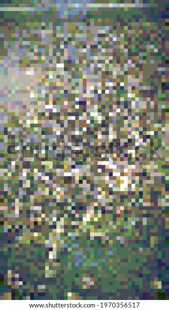 Pixel Art Abstract Background Random Color Stock Illustration ...