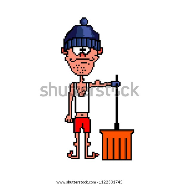 Pixel Art Cleaner Stock Illustration 1122331745 | Shutterstock