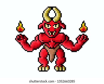 592 Devil pixel art Images, Stock Photos & Vectors | Shutterstock