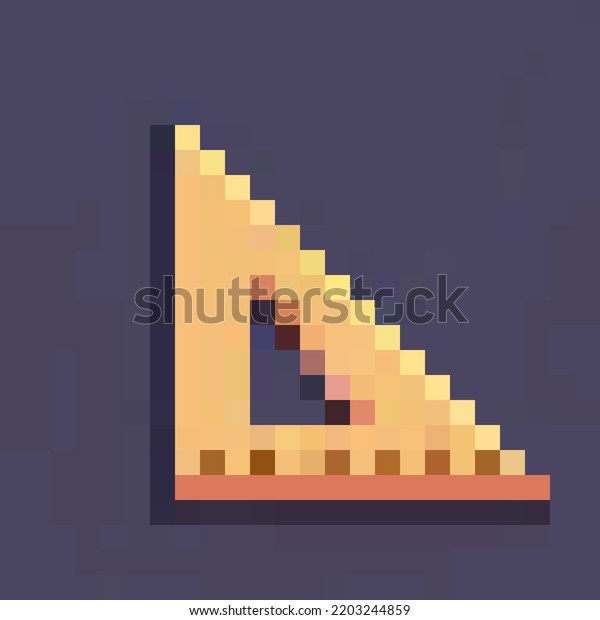 Pixel Art Set Square Stock Illustration 2203244859 | Shutterstock