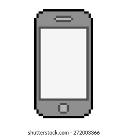 Pixel Art Smart Phone: เวกเตอร์สต็อก (ปลอดค่าลิขสิทธิ์) 260722700