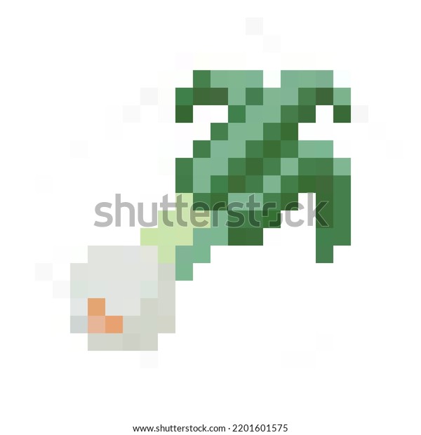 Pixel Art Springy Onion Stock Illustration 2201601575 | Shutterstock