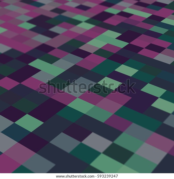 Pixel Background Perspective View Stock Illustration 593239247 ...