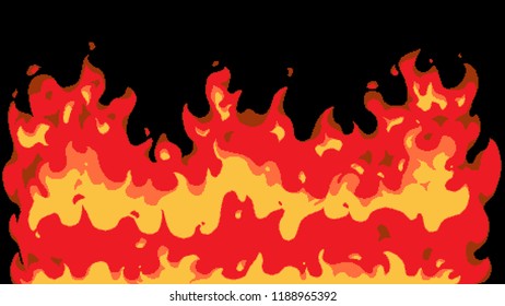 Pixel Fire Background Stock Illustration 1188965392 | Shutterstock