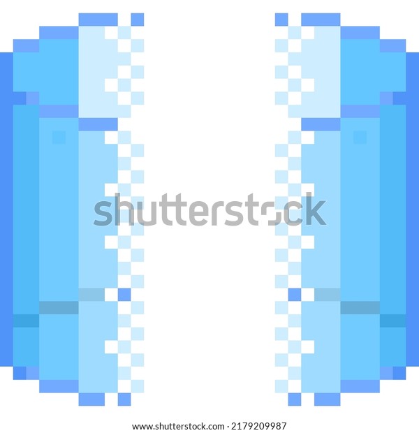 Pixel Illustration Blue Effect Stock Illustration 2179209987 | Shutterstock