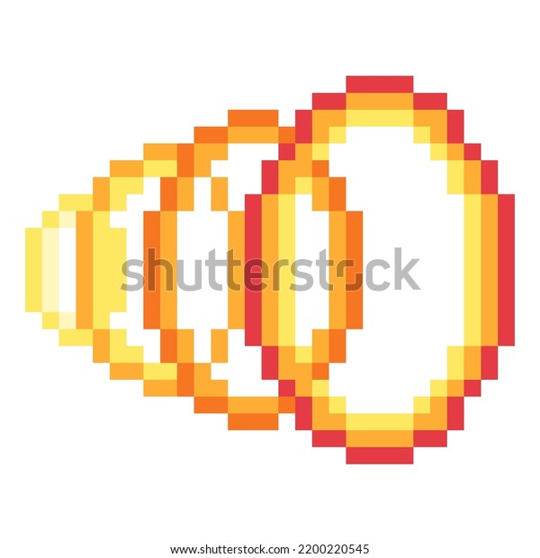 Pixel Illustration Fire Effect Stock Illustration 2200220545 | Shutterstock