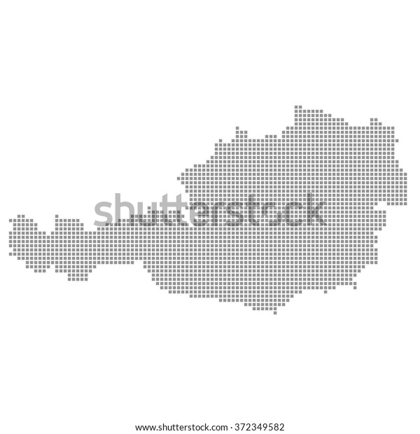 Pixel Map Austria Grey Pixels Stock Illustration 372349582 | Shutterstock