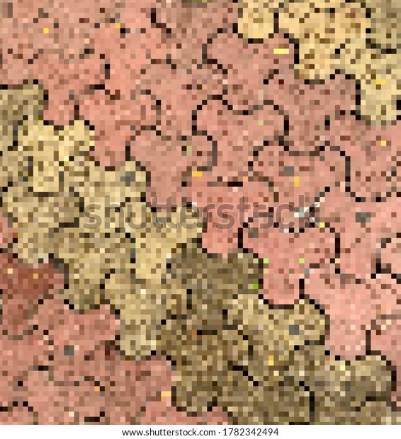 Pixelated View Interlocked Paver Block Stock Illustration 1782342494 ...