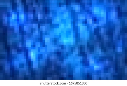 Pixels Background Blue Cubes Light Blank Stock Illustration 1695851830