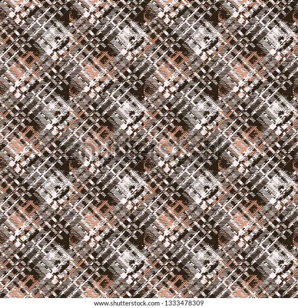 Plaid Fabric Texture Seamless Pattern Patchwork Stock Illustration ...