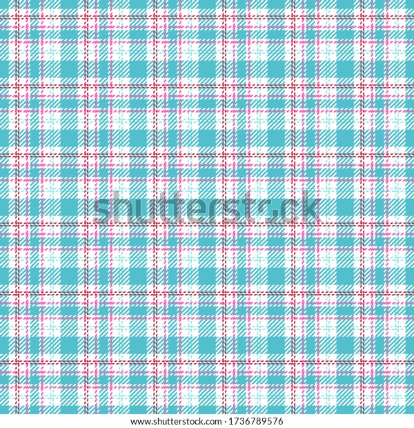 Plaid Seamless Pattern Textured Plaid Repeating Stock Illustration ...