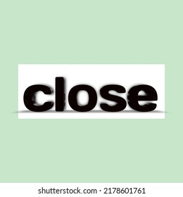 Plain Background 3d Text Close Illustration Stock Illustration ...