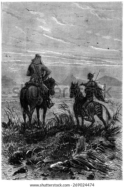 Plain Requested Colonel Vintage Engraved Illustration Stock ...