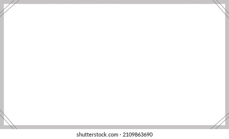 Plain White Grey Margin Background Stock Illustration 2109863690 ...