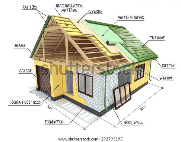 Plan Construction Project House Design Construction Stock Illustration ...